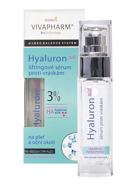 VIVACO Gesichtsserum mit Hyaluronsäure VIVAPHARM 30ml - MAPEJA.DE